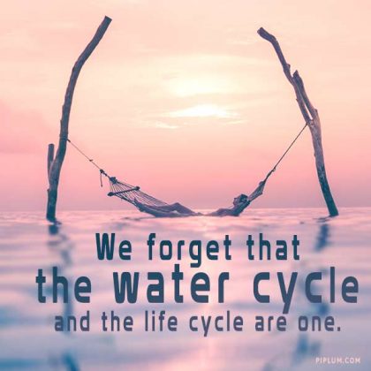 The Greatest Treasure In The World - Water. Inspirational Water Quotes.