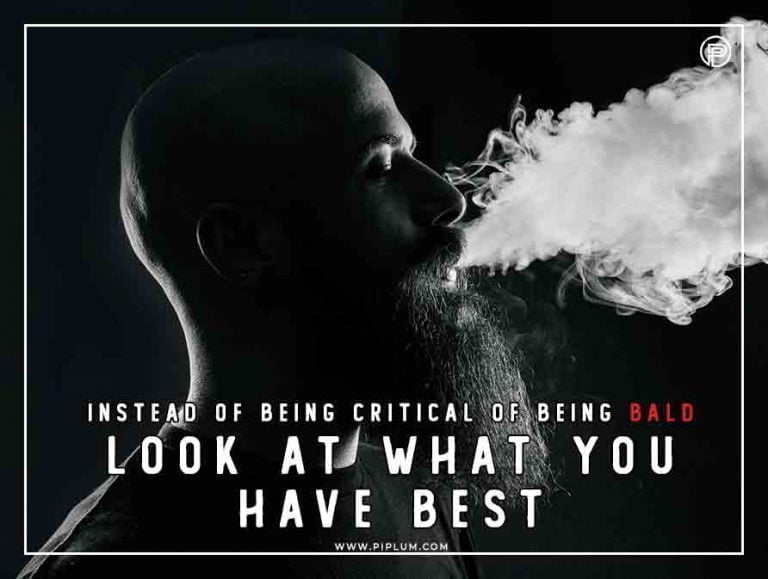 Baldness Is Not A Problem. Inspiration For Hair Loss. [Positive Quotes]